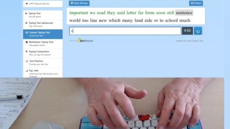 Hướng dẫn dùng 10FastFingers kiểm tra tốc độ đánh máy