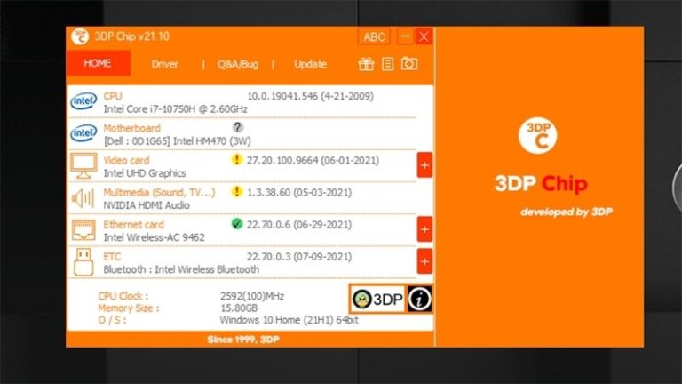 3DP Chip: Hướng dẫn cài đặt, tìm và cập nhật driver cho máy tính