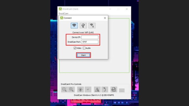 DroidCam - Ứng dụng biến thiết bị Android thành một webcam