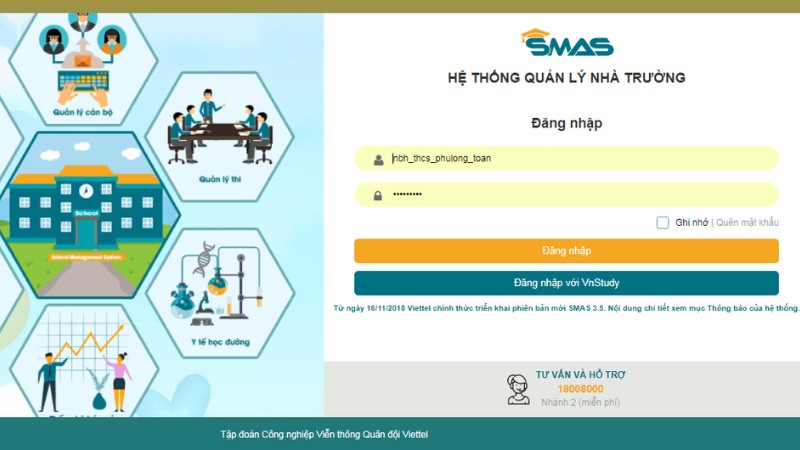 Cách đăng nhập SMAS xem điểm học sinh đơn giản nhanh chóng