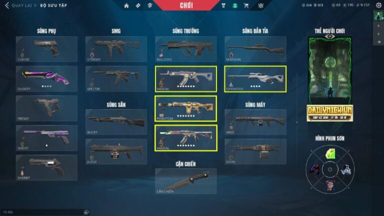 Tổng hợp những shop Acc Valorant uy tín xanh chín