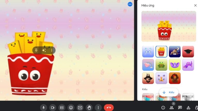 Cách có filter trên Google Meet trên điện thoại cực dễ