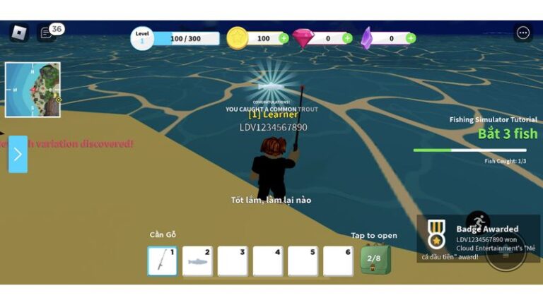 Code Fishing Simulator mới nhất 2025: Cách nhập code