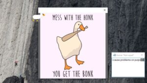 Cách dùng Desktop Goose tạo con vịt chạy trên máy tính