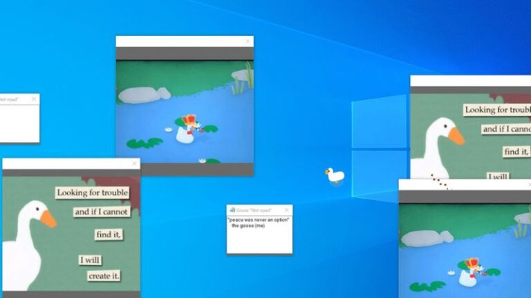 Cách dùng Desktop Goose tạo con vịt chạy trên máy tính