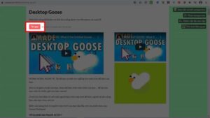 Cách dùng Desktop Goose tạo con vịt chạy trên máy tính
