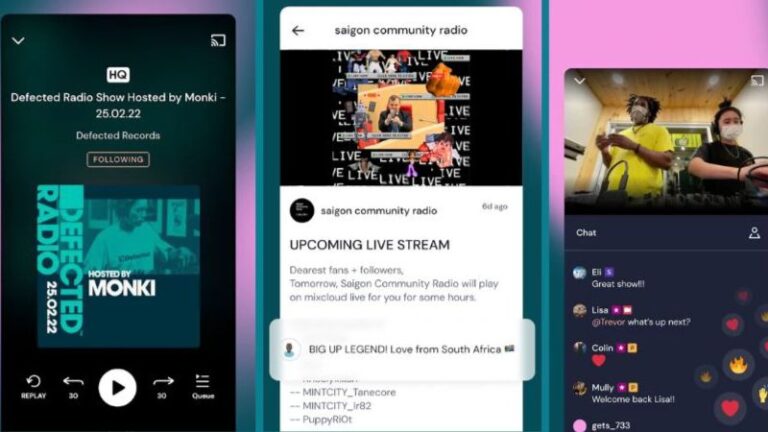 Mixcloud - Radio & DJ mixes: Cập nhật hàng triệu bài hát