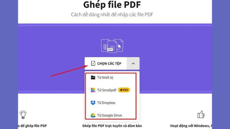 Cách nối file PDF, ghép nhiều file PDF thành một trên máy tính