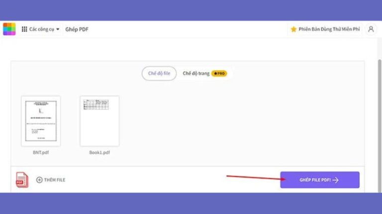 Cách nối file PDF, ghép nhiều file PDF thành một trên máy tính