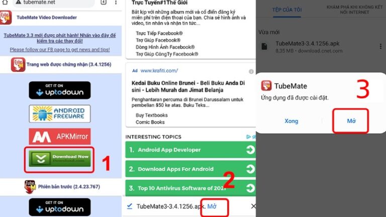 Cách dùng Tubemate để tải video Youtube về điện thoại Android