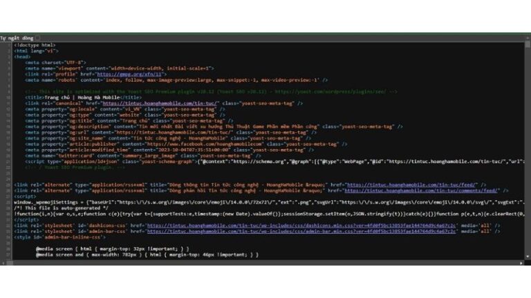 Cách View Source, xem mã nguồn trang web bằng điện thoại, máy tính