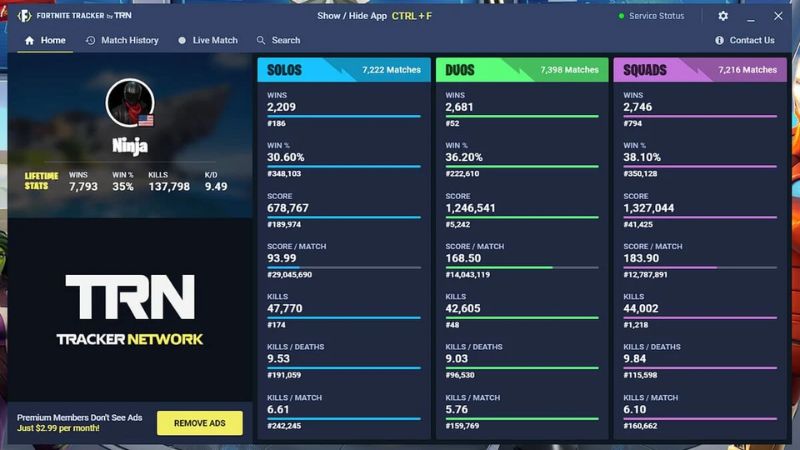Những điều cần biết khi sử dụng Fortnite Tracker