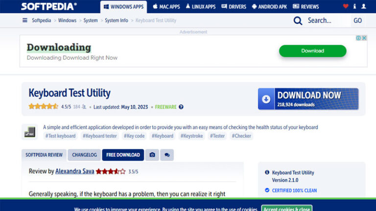5 phần mềm, trang web test bàn phím laptop chuẩn nhất