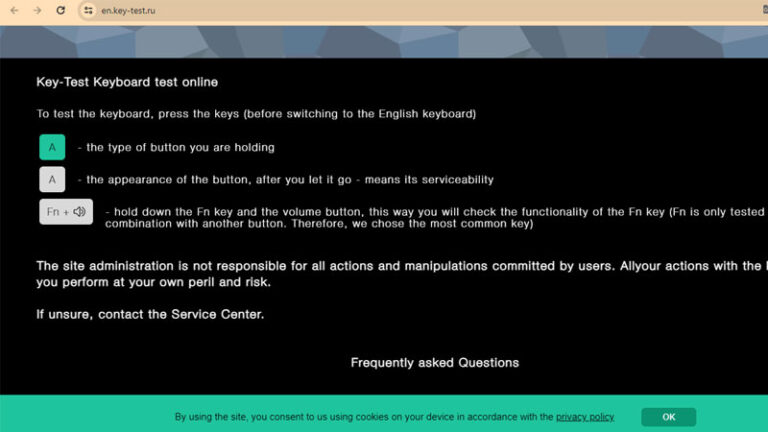 5 phần mềm, trang web test bàn phím laptop chuẩn nhất