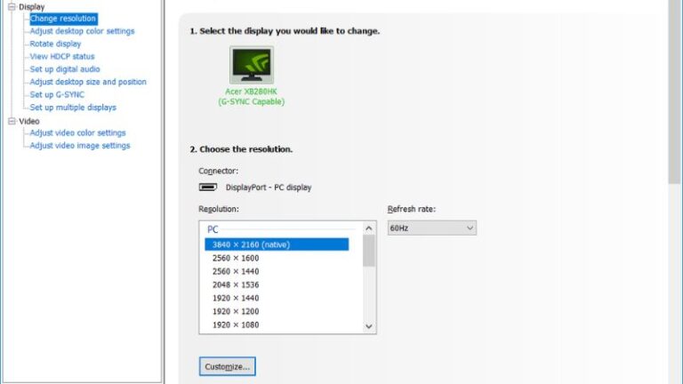 NVIDIA Control Panel: Trình điều khiển card đồ họa NVIDIA