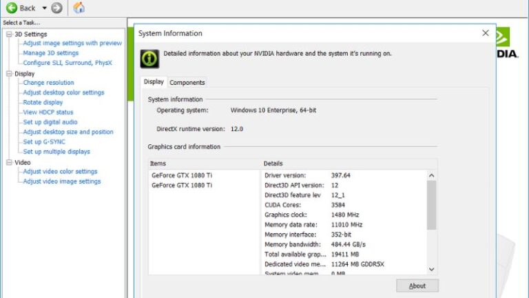 NVIDIA Control Panel: Trình điều khiển card đồ họa NVIDIA