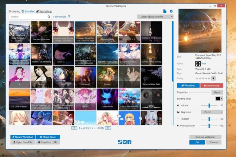 Wallpaper engine | Ứng dụng cài đặt hình nền phong phú