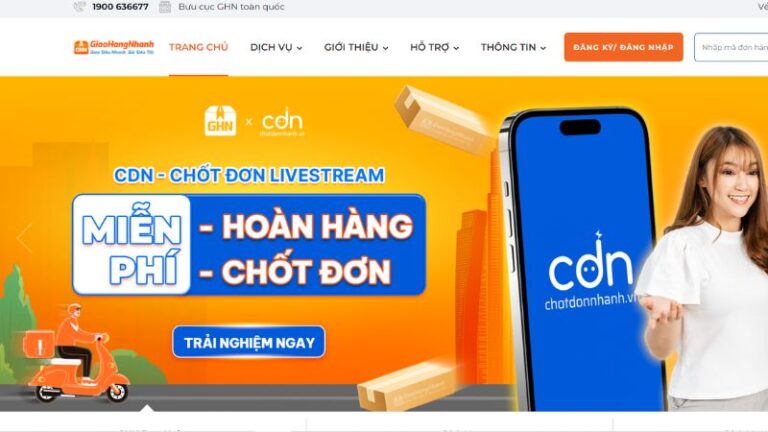 Dịch vụ Giao Hàng Nhanh (GHN): Tổng đài, bảng giá, bưu cục
