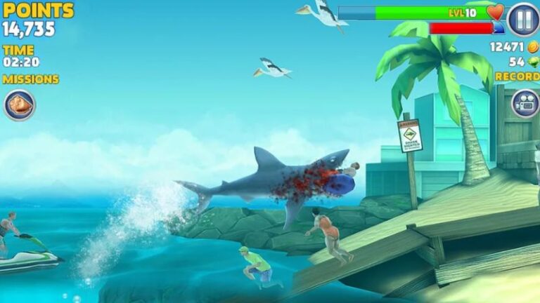 Hóa thân thành cá mập đi săn trong Hungry Shark Evolution