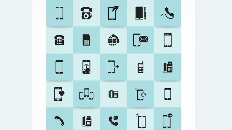 Tổng hợp icon điện thoại đẹp cho Word, Excel và File Vector