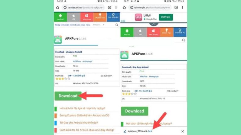 Apk Pure - Ứng dụng cho Android Tivi Box