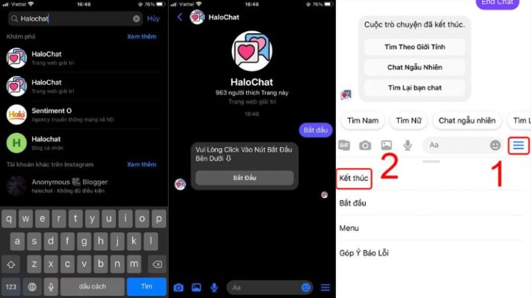 Chat với người lạ trên tính năng Chatible Messenger đơn giản
