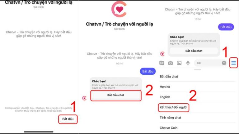 Chat với người lạ trên tính năng Chatible Messenger đơn giản