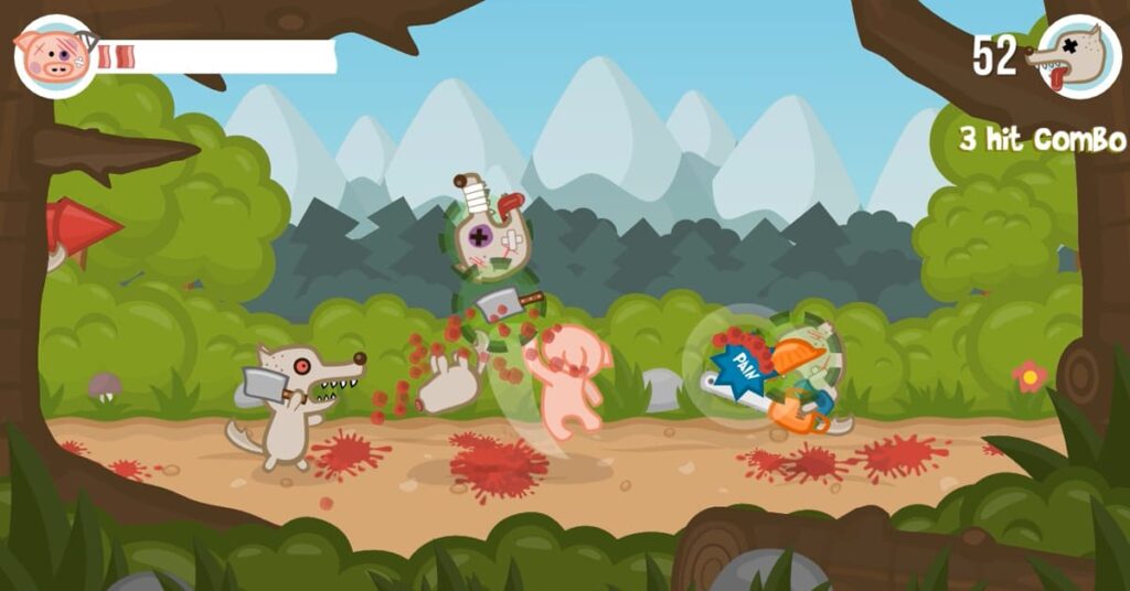 Thủ vai "Ỉn đại hiệp" trong tựa game Iron snout