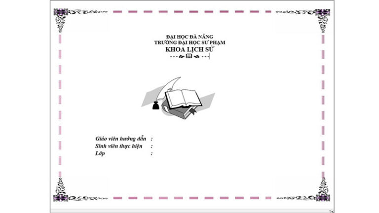 Tổng hợp 100 mẫu bìa Word đẹp miễn phí mới nhất - tải miễn phí