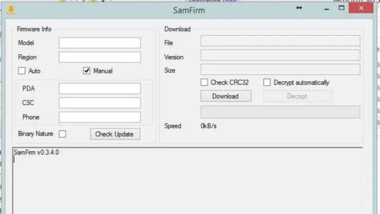 SAMFIRM V1.5.4: Tải ROM, xóa tài khoản Google máy Samsung