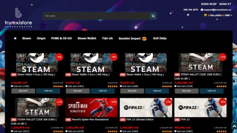 Top cửa hàng bán game steam cùng nhiều tựa game khác rẻ uy tín