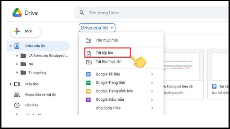 Cách tạo link Docs.google.com và chia sẻ cho người dùng khác