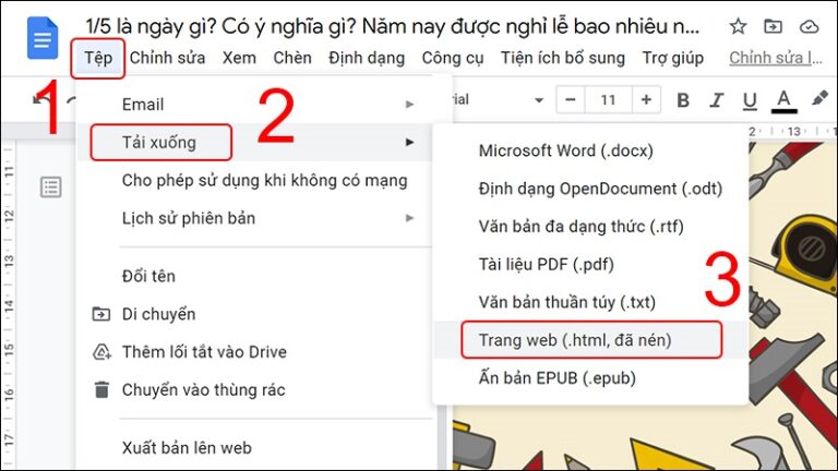 Cách tạo link Docs.google.com và chia sẻ cho người dùng khác