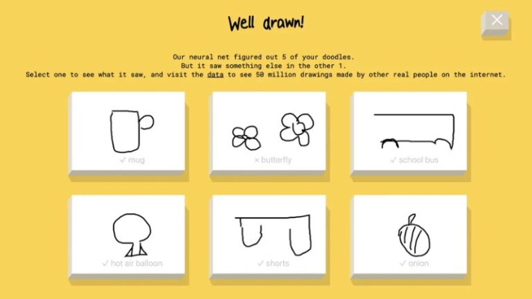 Quick Draw Game - Trải nghiệm Trí tuệ Nhân tạo khi chơi game