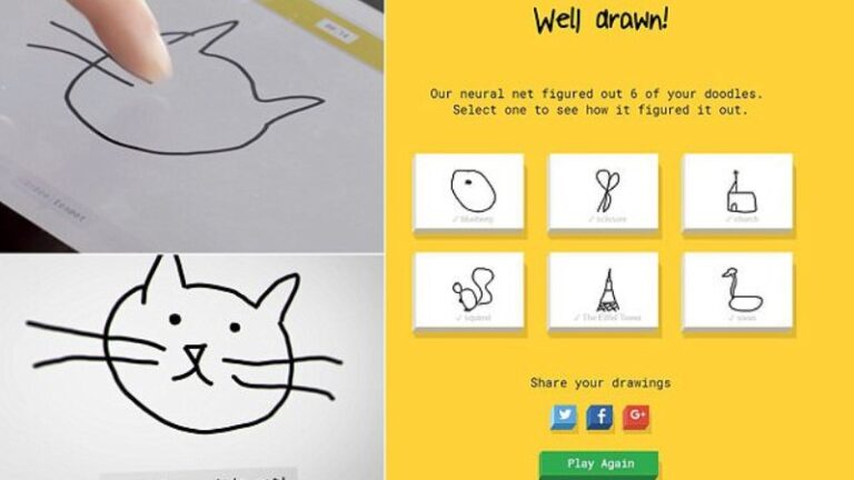 Quick Draw Game - Trải nghiệm Trí tuệ Nhân tạo khi chơi game