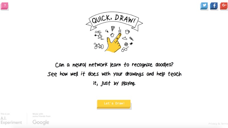 Quick Draw Game - Trải nghiệm Trí tuệ Nhân tạo khi chơi game