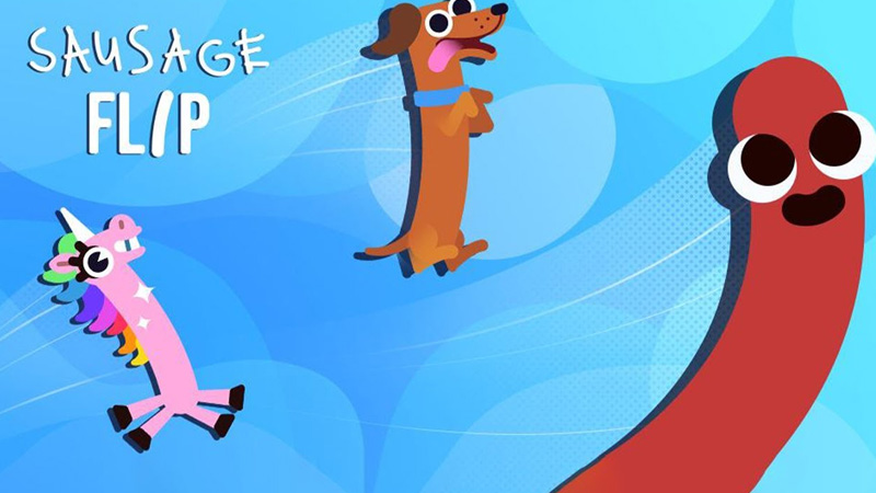 Tấu hài với trò chơi ném xúc xích Sausage Flip