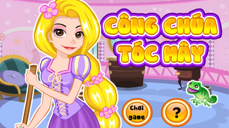 Game Công chúa tóc mây - chơi game làm đẹp tóc mây Rapunzel
