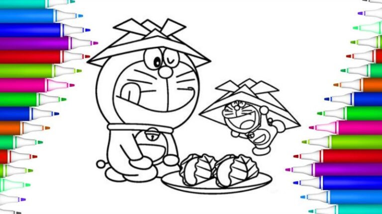 Tổng hợp game Tô màu Doremon | Sách tô màu mèo máy
