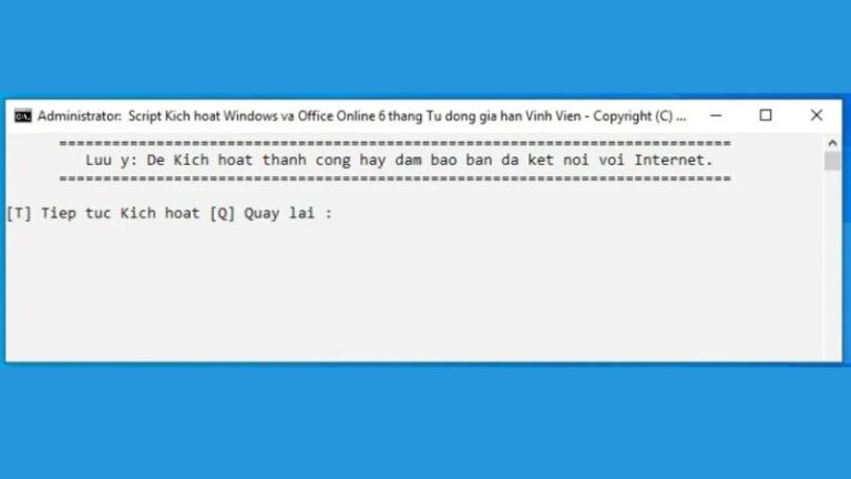 Hướng dẫn Crack Windows 10 vĩnh viễn (2025) bằng KMSpico, CMD