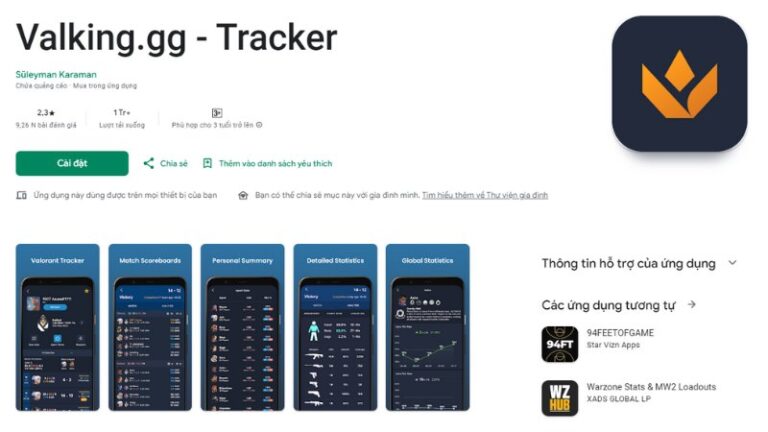 Valtracker - Ứng dụng miễn phí theo dõi cửa hàng chợ đêm