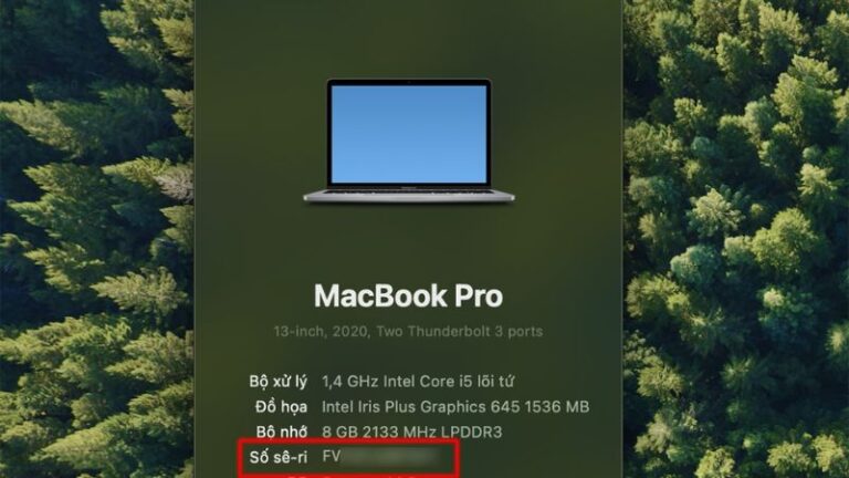 Cách check Serial MacBook chính hãng từ nhà sản xuất Apple