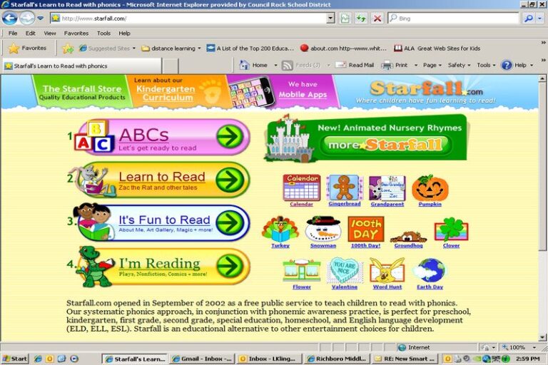 Starfall - Trải nghiệm ngay website dành cho bé vừa học vừa chơi