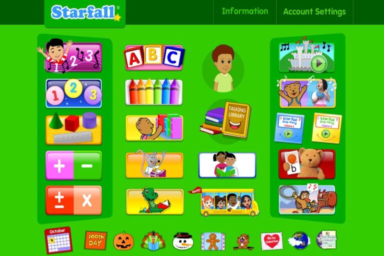 Starfall - Trải nghiệm ngay website dành cho bé vừa học vừa chơi