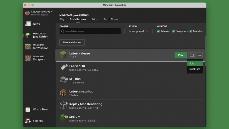 Minecraft Launcher - Hỗ trợ tải xuống, cài đặt và cập nhật Minecraft