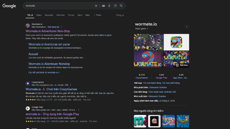 Tải game wormate.io - Rắn ăn mồi phiên bản mới