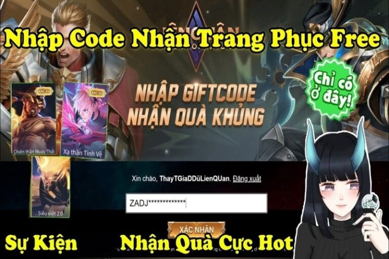 Code Liên Quân mới nhất tháng 8/2025: Đá Quý, tướng vĩnh viễn