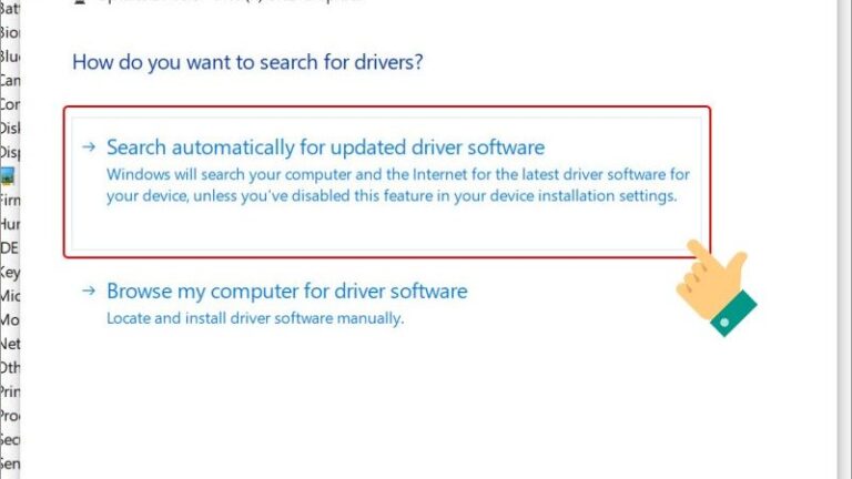 Hướng dẫn cài đặt và cập nhật driver cho card màn hình Windows