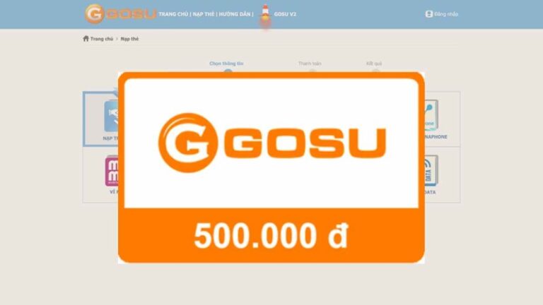 6 cách nạp ví GOSU đơn giản, an toàn trên trang chủ