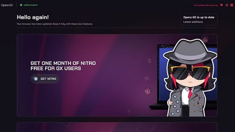 Cách nhận 1 tháng sử dụng Discord Nitro miễn phí với Opera GX